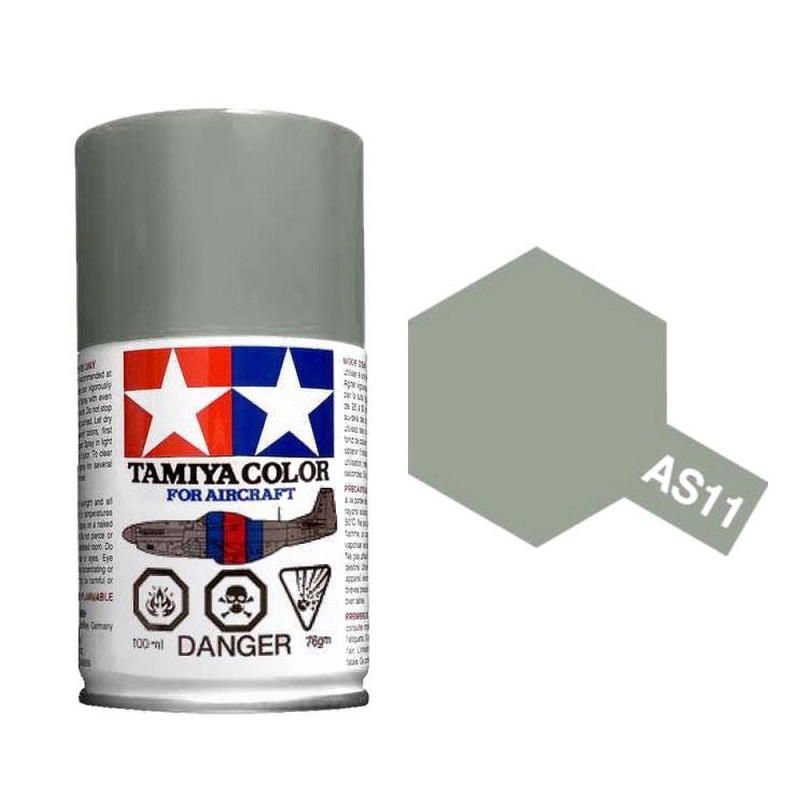 Gris "Mer" Moyen (RAF) Spray de 100ml-TAMIYA AS11 modelisme